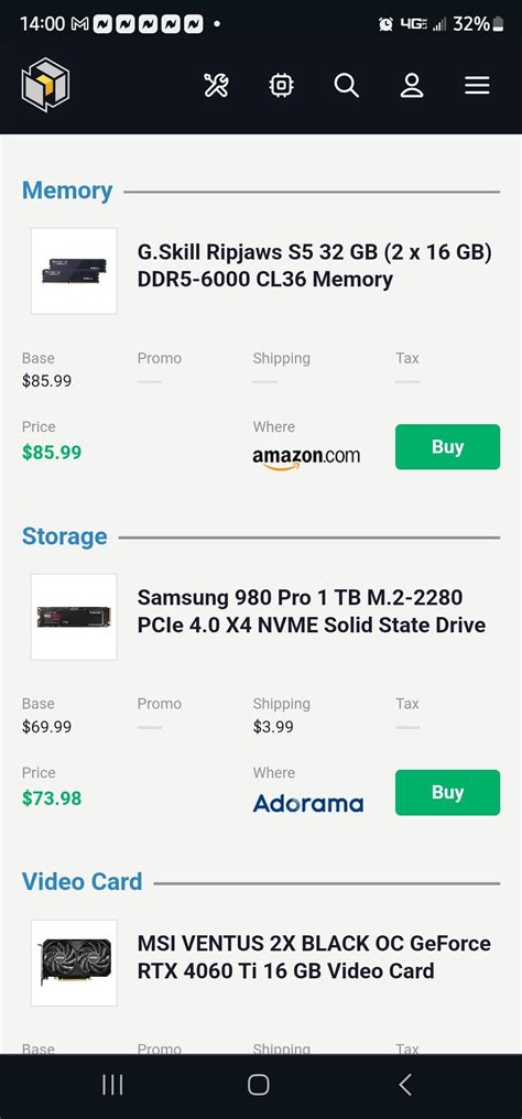 Would This Build List Work Rsolidworks