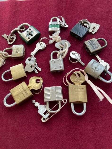 Vintage 11 Miniature Locks Collection