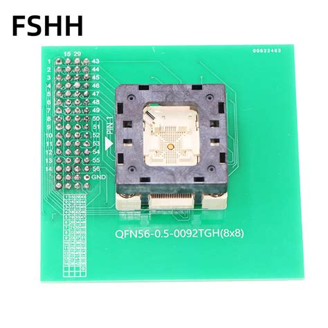 Open Top QFN Programmer Adapter Mm Pitch X Mm Size WSON DFN MLF Test Socket FSHH Store