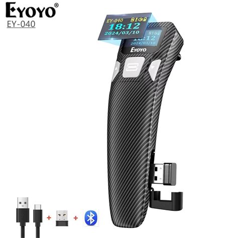Eyoyo ใหม่ Ey 040 แบบพกพามินิ 2d บลูทูธ Barcode Scanner สมาร์ทดิจิตอลจอ