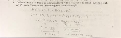 solved 4 define g rxr → rx r as follows g x y 5y