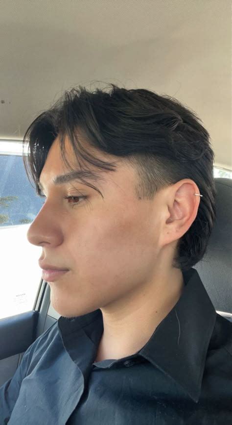 Middle Part Mullet