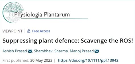 Manoj Prasad Fna On Linkedin Research Science Biotechnology Defence Host Pathogens Plants…