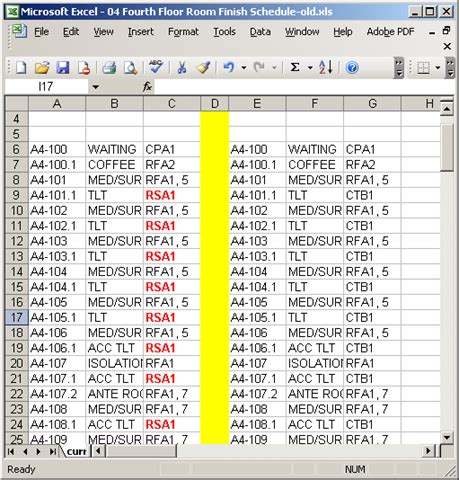 Revitize Another Revit Blog Comparing Schedule Changes In Revit 2008