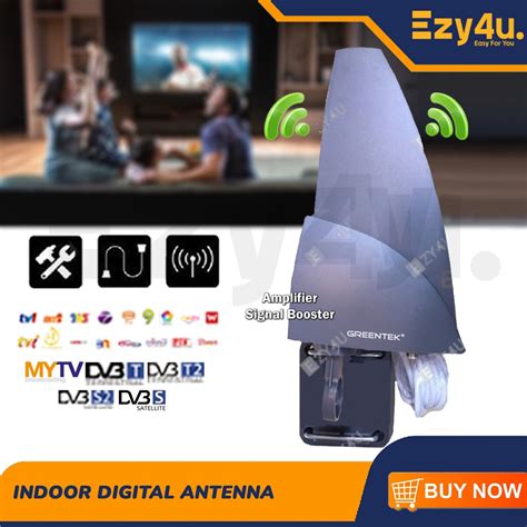 𝗚𝗥𝗘𝗘𝗡𝗧𝗘𝗞 𝗢𝗨𝗧𝗗𝗢𝗢𝗥 𝗨𝗛𝗙 𝗔𝗡𝗧𝗘𝗡𝗡𝗔 With Booster For Dvb T2 Decoder Tv Use