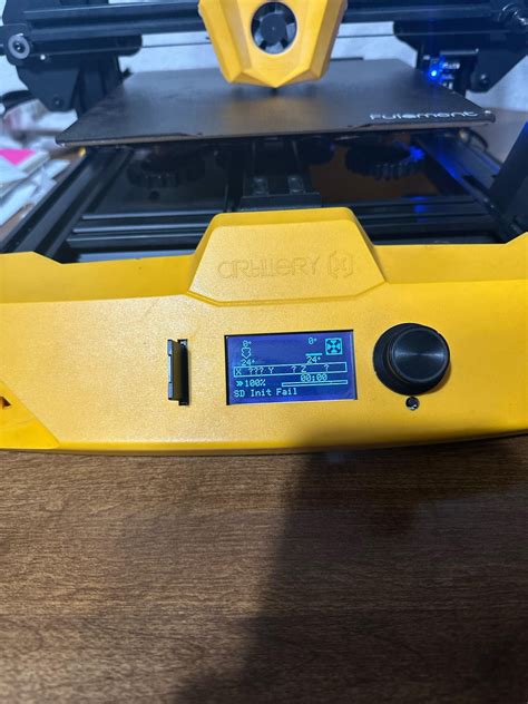 Sd Init Fail On The Artillery Hornet R3dprinting