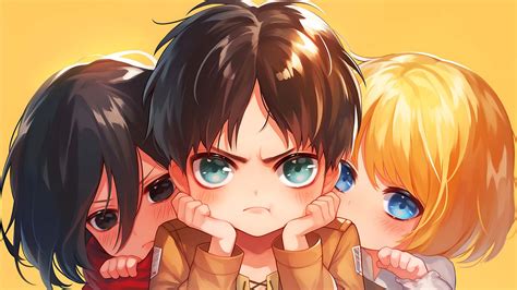 Attack On Titan Chibi Wallpaper