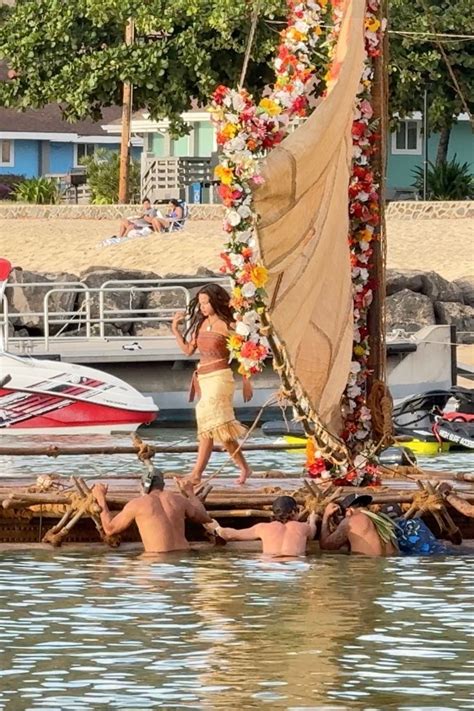 Catherine Lagaaia Films Iconic Scene For Disney Live Action Moana In
