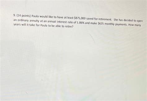 Solved 9 14 Points Paula Would Like To Have At Least