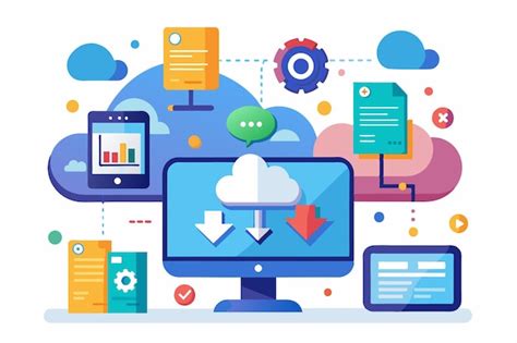 A Cloudbased Platform Showcasing Download Management With Data Transfer Illustrated Through