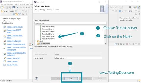 Install Apache Tomcat Eclipse IDE TestingDocs