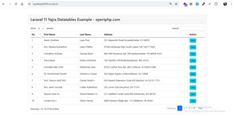 Laravel 11 Yajra Datatables Example XpertPhp