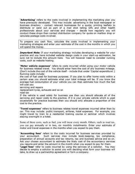 Private Practice Business Plan Template