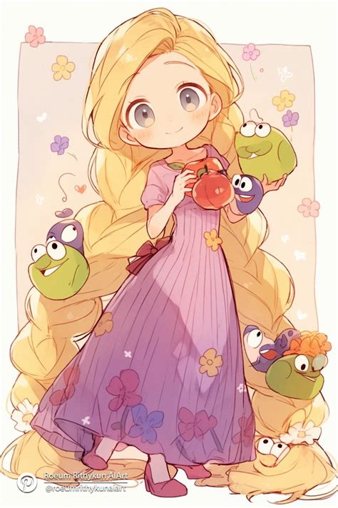 Disney Character In Anime Style Disney Princess Fan Art Disney