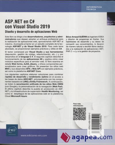 ASP NET CON C EN VISUAL STUDIO DISEÑO Y DESARROLLO BRICE ARNAUD GUERIN