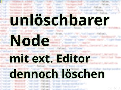 Nodered Per Editor Unlöschbaren Node Entfernen • Cohob