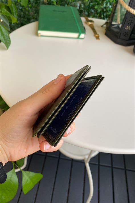 Modica Orsa Hakiki Deri Minimalist Kartlık Yeşil Slim Cüzdan