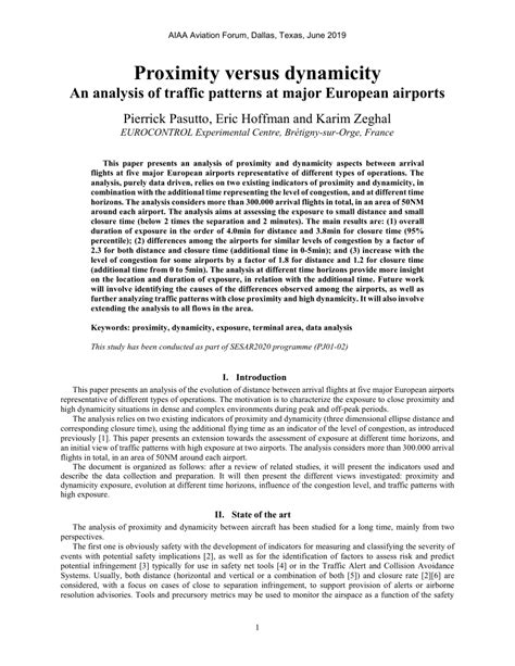 Pdf Proximity Versus Dynamicity An Analysis Of Traffic Patterns At