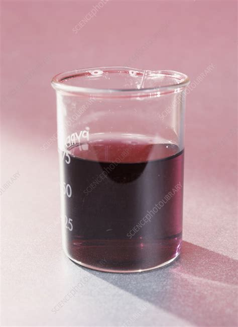 Chromium Potassium Sulphate Solution Stock Image A710 0053