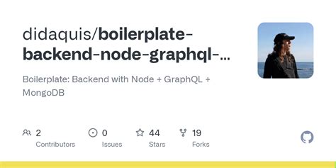 Github Didaquisboilerplate Backend Node Graphql Mongodb Boilerplate Backend With Node