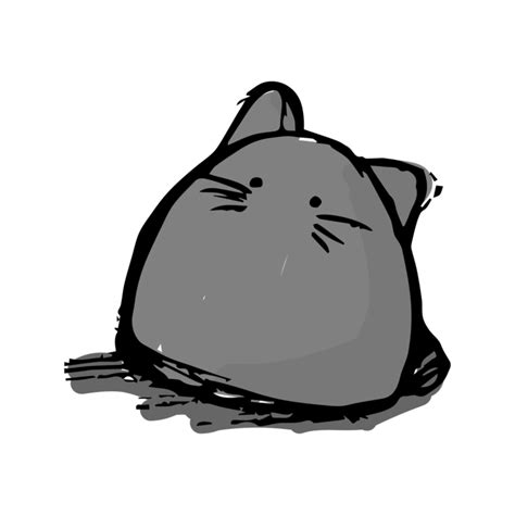 Милый котик-пухляш в стиле Детский на Illustrators.ru