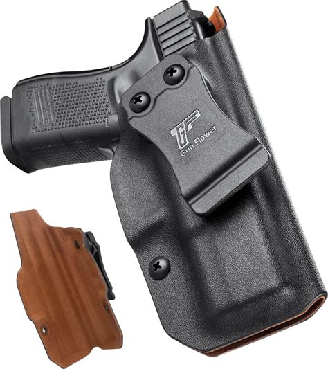 Glock 1919x233245 Custom Leather Lined Kydex Holster Iwb