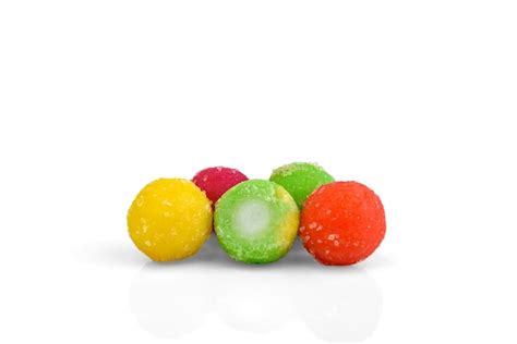 Premium Photo Multicolored Dragees With Sugar Isolated On White