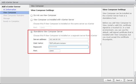 Setup VMware Horizon View Connection Server VCenter Connection Virtualization Howto