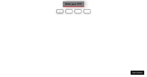 Otp Box Codesandbox