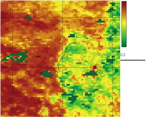 Modis Leaf Area Index Lai Image 1 January 2009 Showing The Extreme Download Scientific