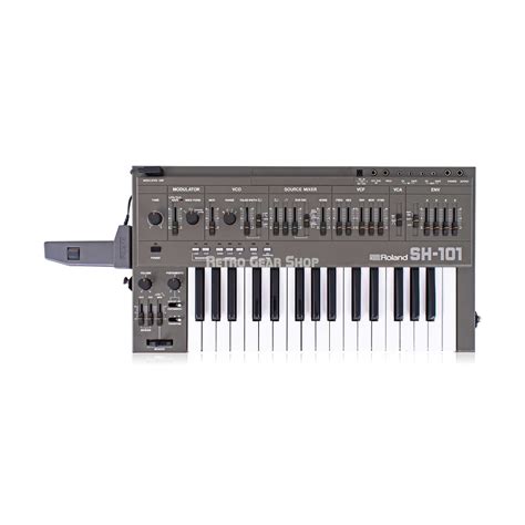 roland sh 101 gray monophonic synthesizer with mg 1 mod grip vintage