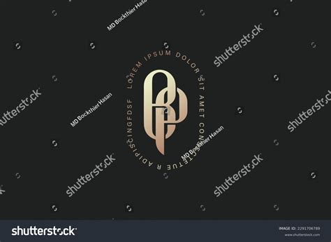 Bp Modern Luxury Monogram Typography Logo Stock Vector Royalty Free 2291706789 Shutterstock