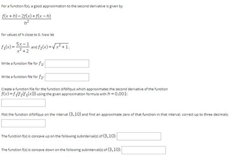 solved for a function f x a good approximation to the