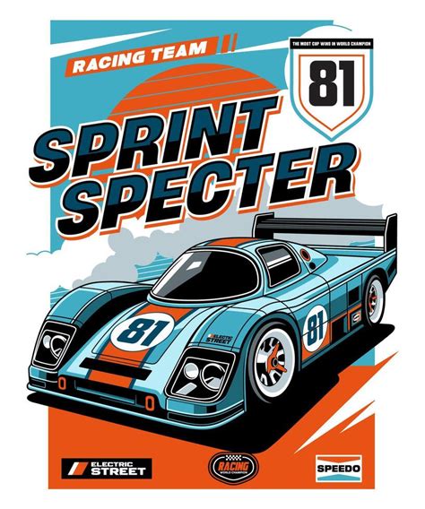 Sprint Specter Racing Team Design 57094055 Vector Art At Vecteezy