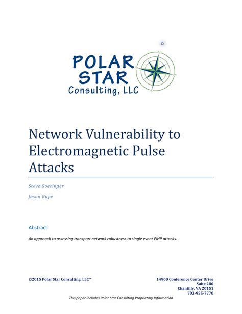 Network Vulnerability To Electromagnetic Pulse Attacks Pdf
