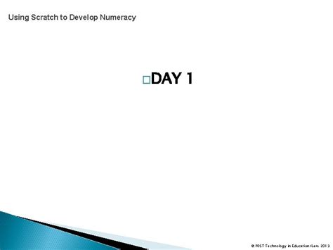 Using Scratch To Develop Numeracy Nctelero Using Scratch