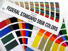 Federal Standard 595b Color Chart