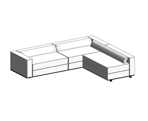 Sofá Revit Familias Revit