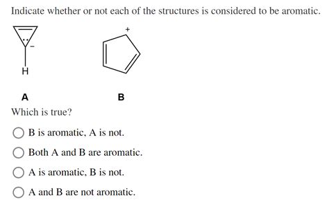 solved indicate whether or not each of the structures is