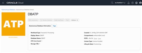 Create Autonomous Database