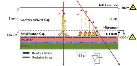 Scheme Of A Single Layer MM Chamber Left And Readout Layers Download Scientific Diagram