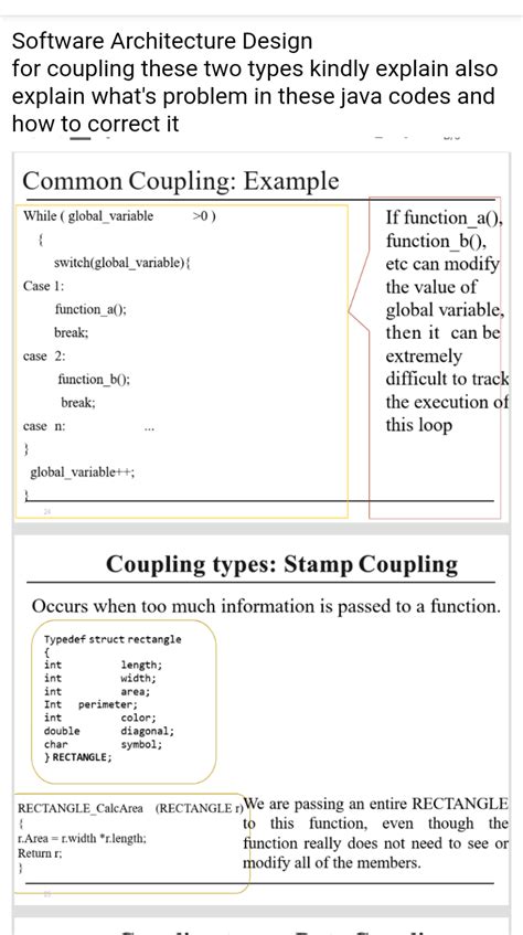 Solved Software Architecture Design For Coupling These Two Chegg