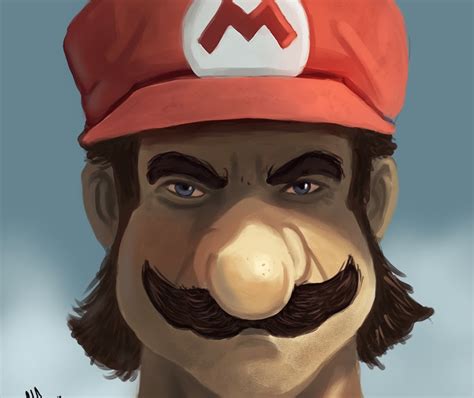 Vandrakes Drawings Realistic Super Mario