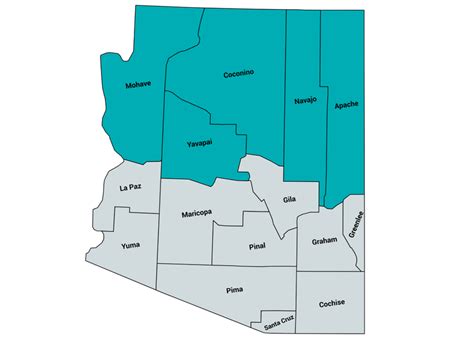 Arizona County Map County Map Arizona Map Map