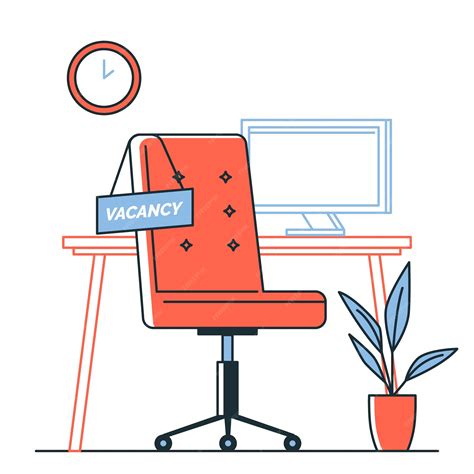 공석 개념 설명 무료 벡터