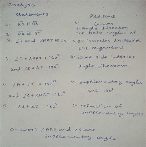 Solved: Leaming Activity 1: Directions: Complete the two-column proof ...