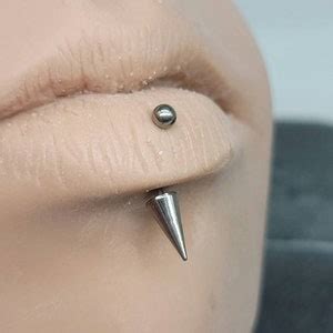16g 14g Titanium Internally Threaded Long Spike Rook Earring Implant