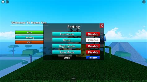 Meme Sea Codes October