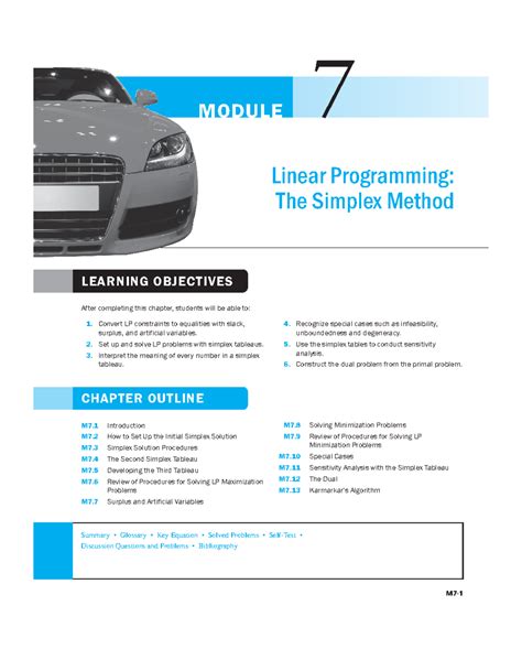 Chapter 7 Linear Programming The Simplex Methodpdf M7 Convert Lp
