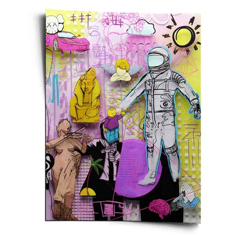 Poster Temporal Fusion Abstrakt Wandbild Kunstdruck